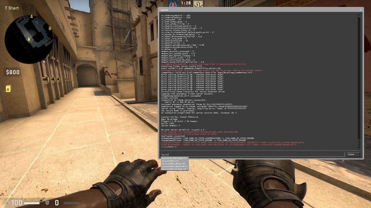 ...下不动?本地魔改属于你自己的投掷物练习服务器!-CSGO 控制台指令