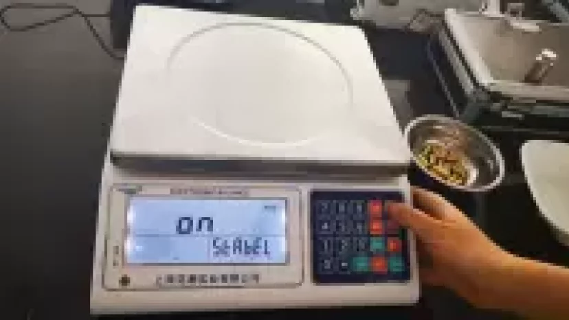 上海花潮工业电子计数台秤操作视频