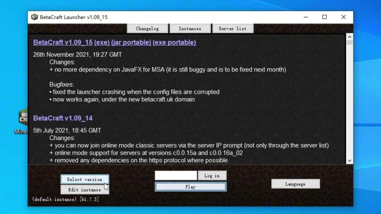 我的世界我在电脑里翻到了2009年的MC