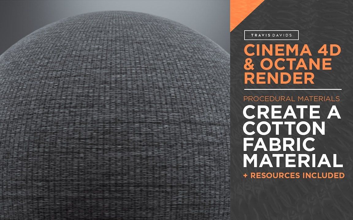 C4D & OC - 创建程序性棉织物材料