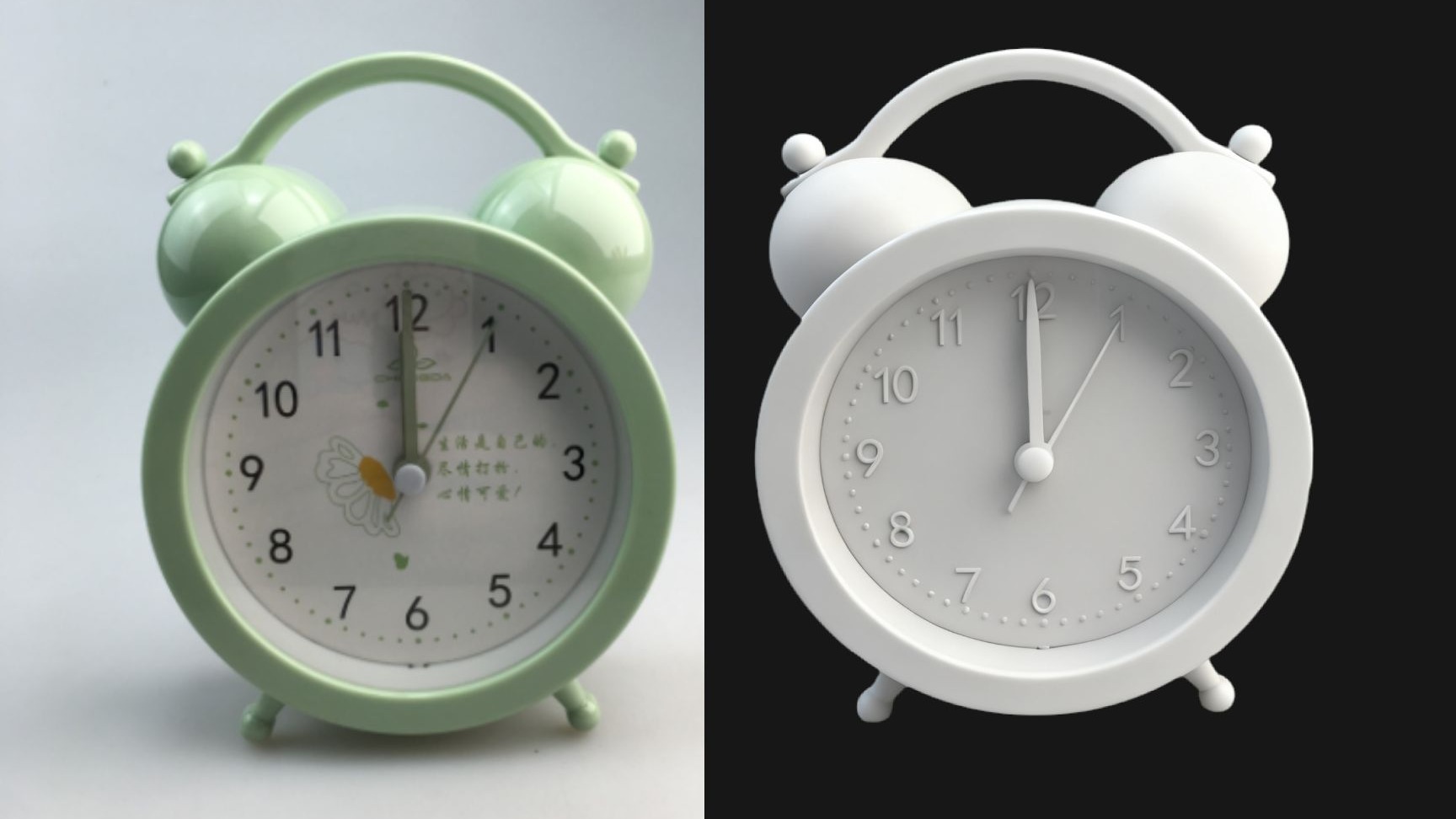 【maya建模】简单的闹钟模型制作,适合新手入门的maya建模案例!
