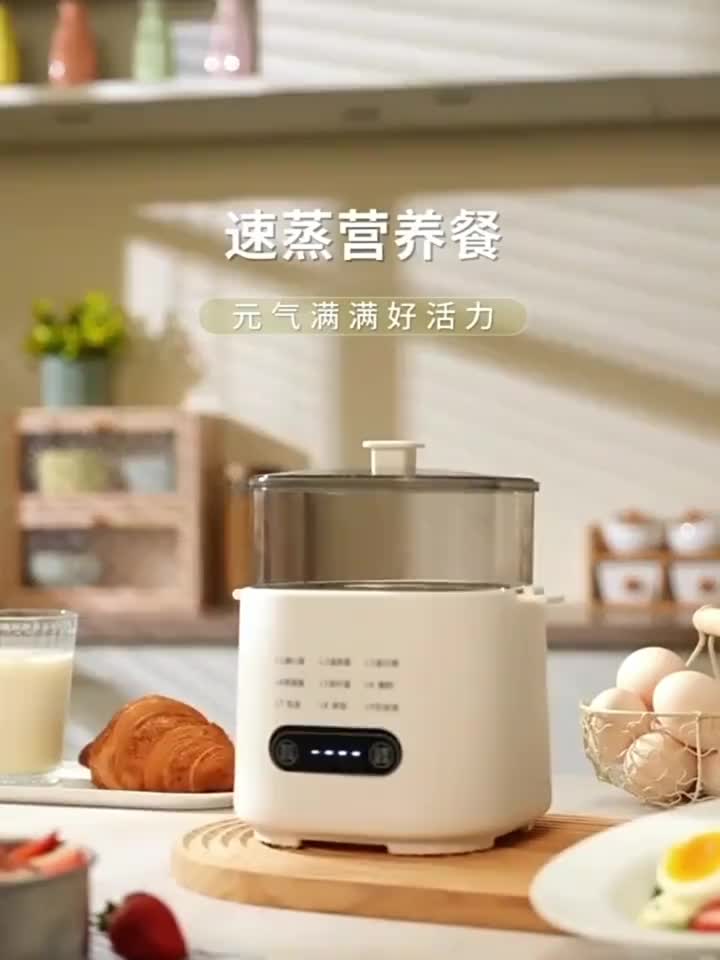 电蒸锅家用小型蒸煮一体定时早餐机双层多功能迷你蒸蛋器#厨房好物 ...