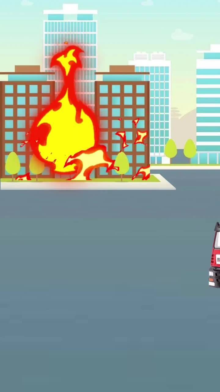 动漫:警车消防车和救护车执行任务,工程车动画片大全