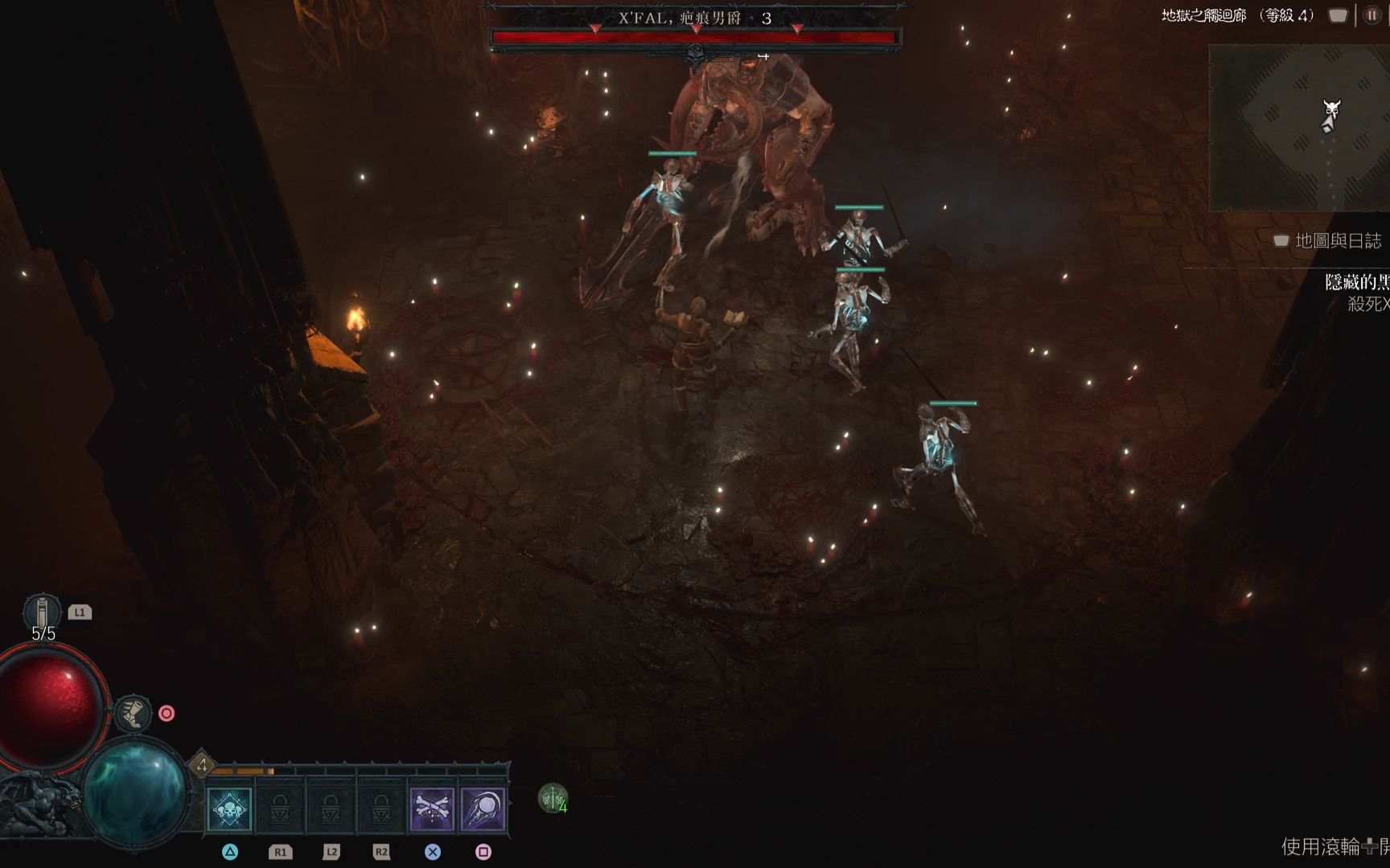 暗黑破坏神4 死灵法师 召唤流开荒升级轻松 疤痕男爵_网络游戏热门视频