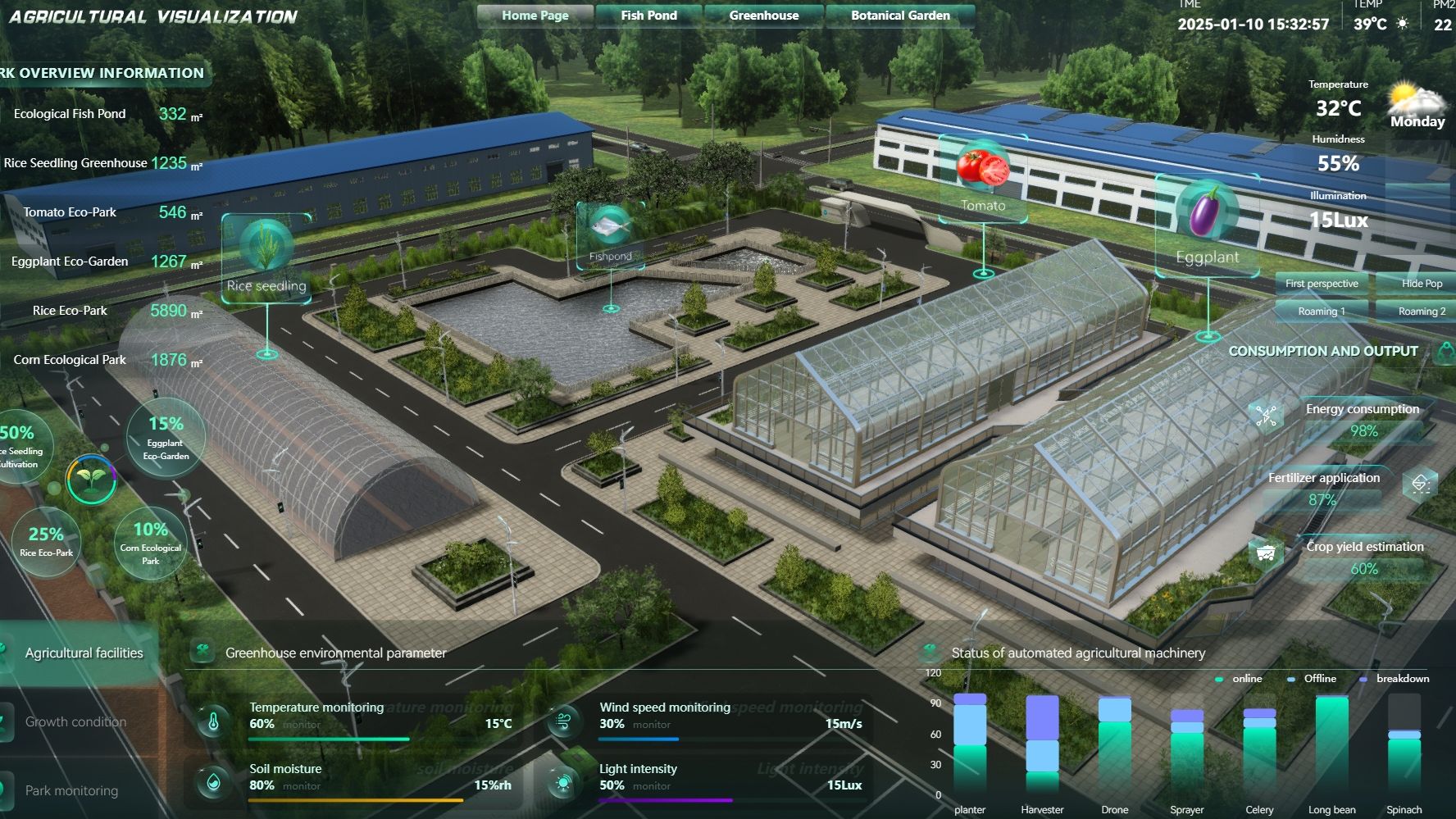 智慧农业 | 数字孪生 | 温室大棚 | 三维可视化 | 图扑软件