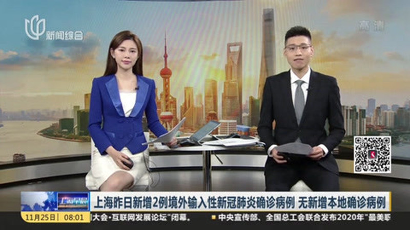 上海昨日新增2例境外输入性新冠肺炎确诊病例,无新增本地确诊病例