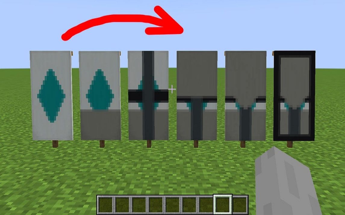 这个视频教你制作掠夺者旗帜_哔哩哔哩bilibili_我的世界