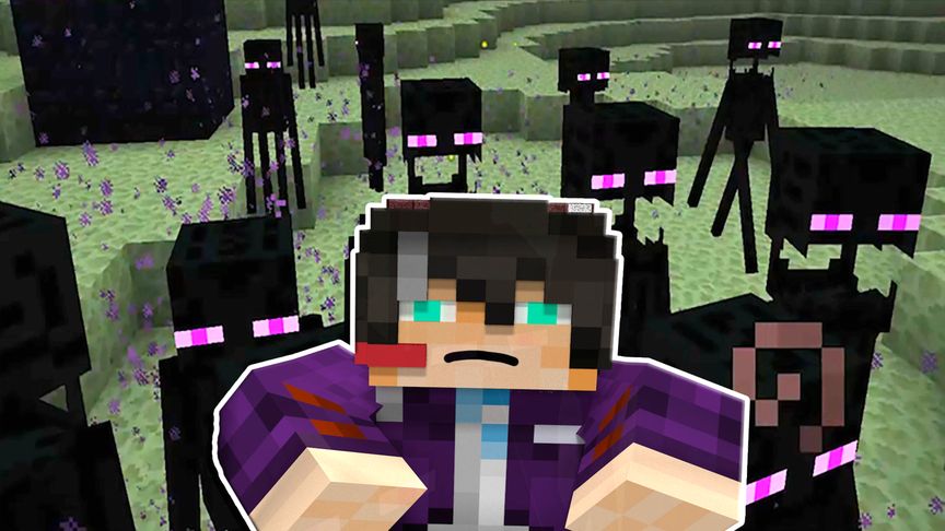 我的世界父子贝爷生存161:刚到末地,就被末影人围攻