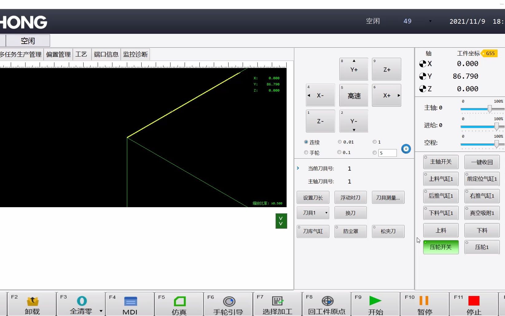 NcStudio-维宏木工开料机功能介绍系列-【压轮】
