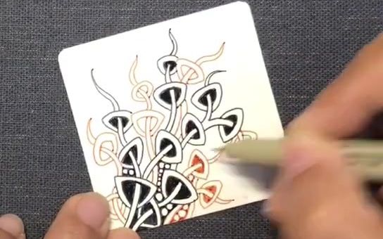 禅绕画 解压禅绕画 禅绕画基础图样