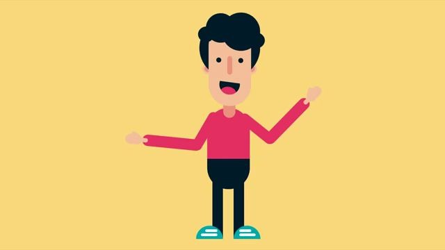 用PPT画一个简单的卡通人物