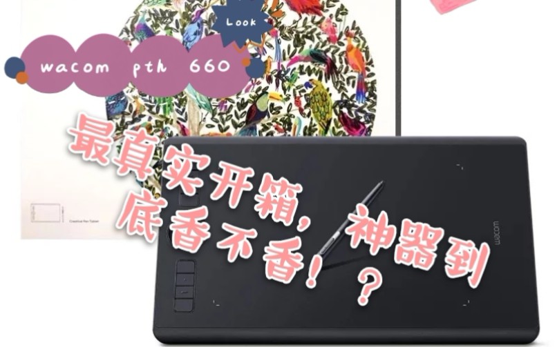 【板绘神器】wacom影拓pth660,最真实品尝绘画大佬人手一块的板子,...