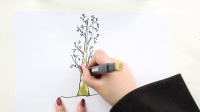白桦树儿童简笔画,动手画起来吧.mp4