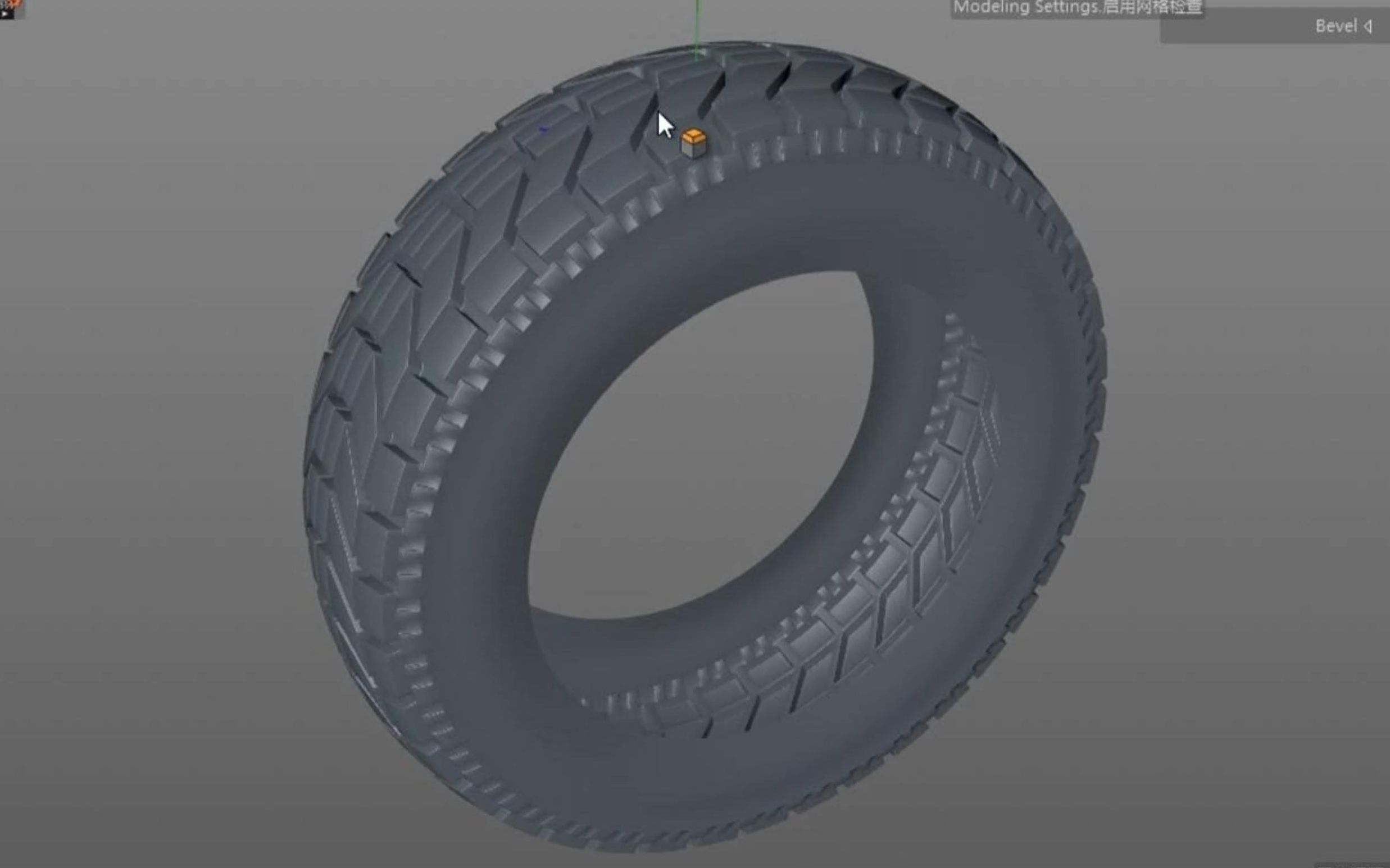 C4D建模练习 车轮 入门必备
