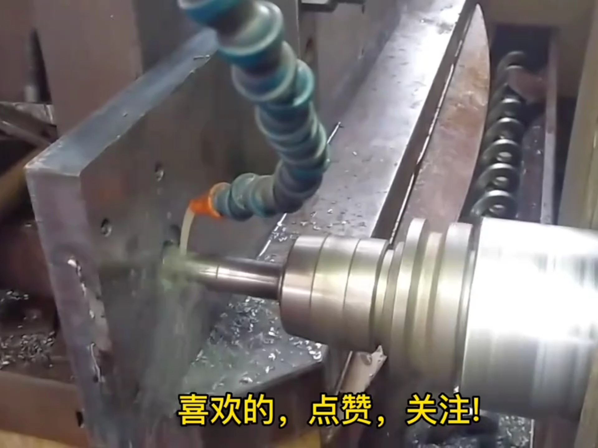 数控镗床,宏程序螺旋铣孔实例# 数控加工 # cnc加工中心 # 数控编程 # ...