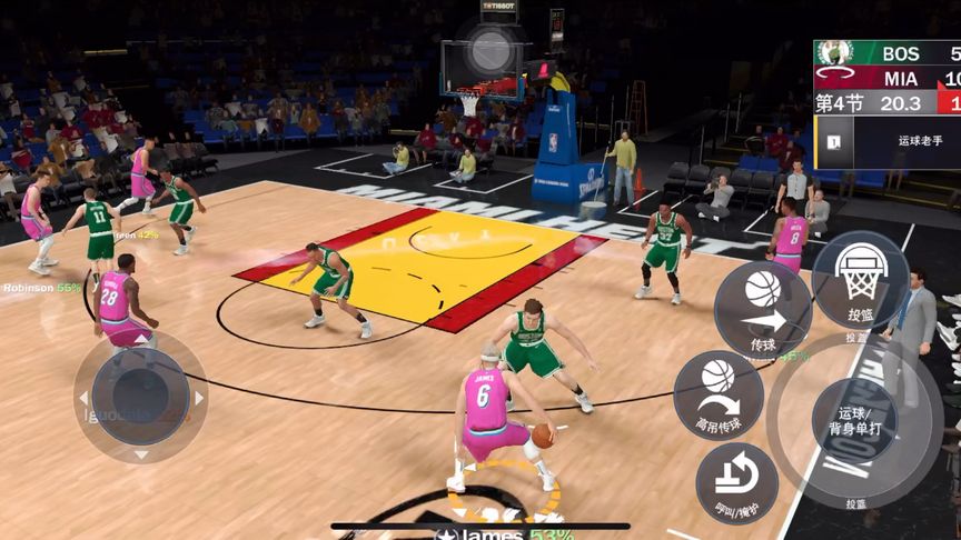 骚粉的热火PF扣遍整场无情