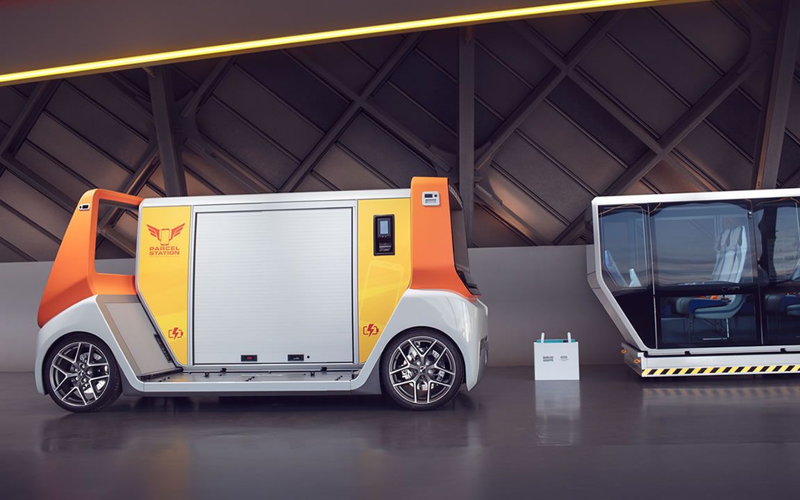 模块化自动驾驶电动车,载人拉货自由切换,还是移动的便利店