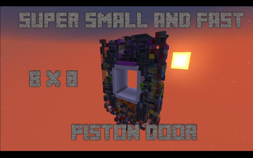 ...门 开/3.6s 关/3.4s/高压【by RedCStone】【带存档】我的世界 Java版