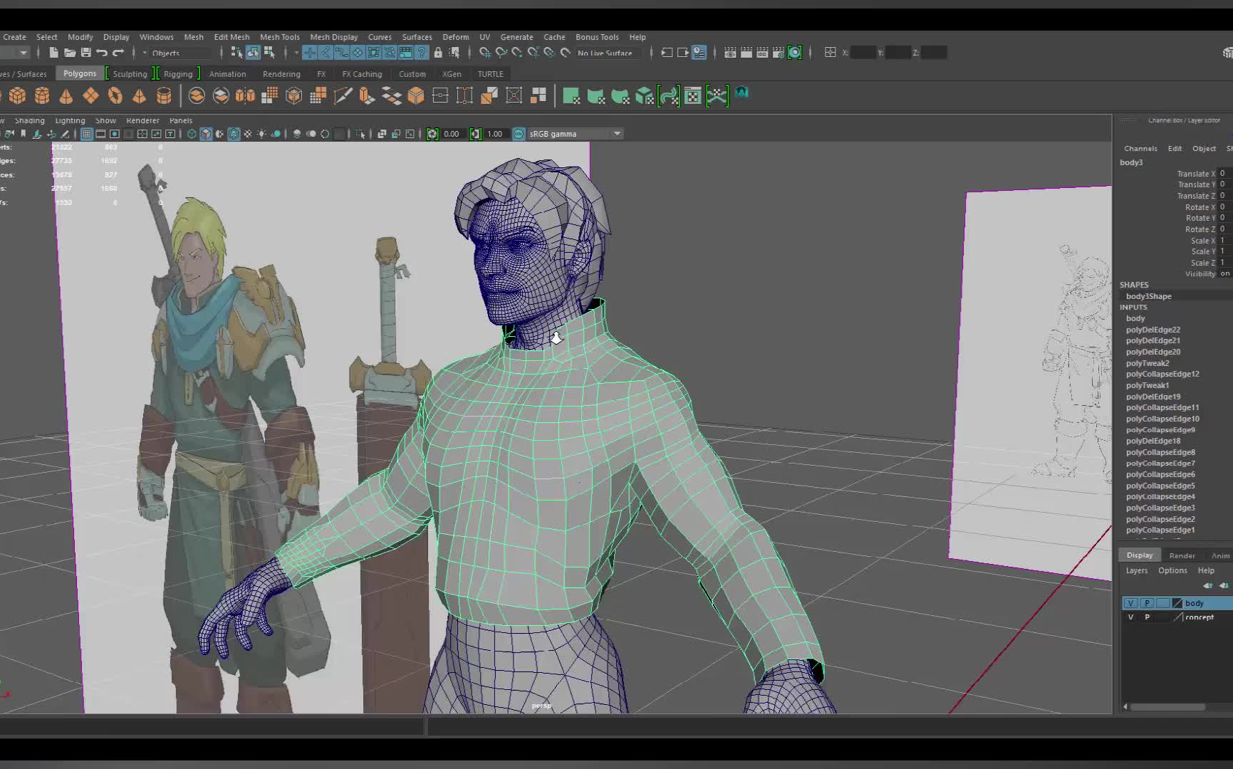 Maya Zbrush SP游戏角色设计完整制作流程视频教程!不所谓不详细,...