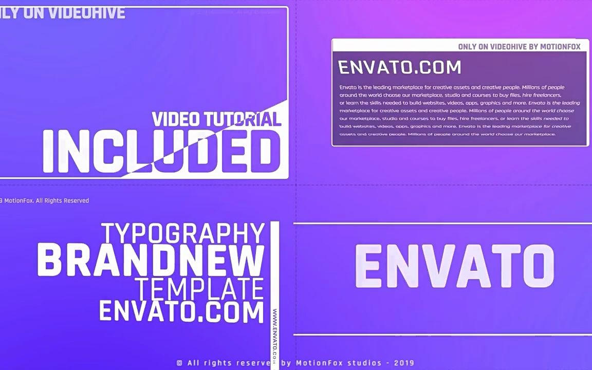 AE模板-50组现代流行文字大标题排版动画