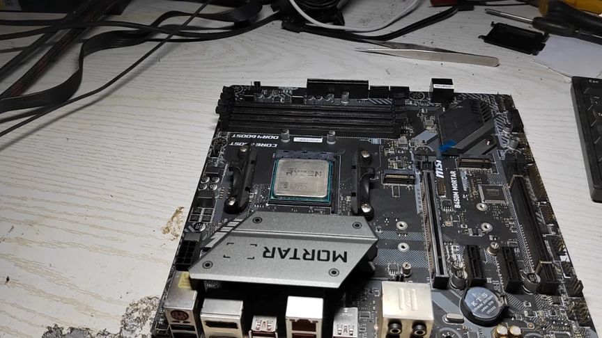 主板维修实战更换b450主板amdcpu插槽