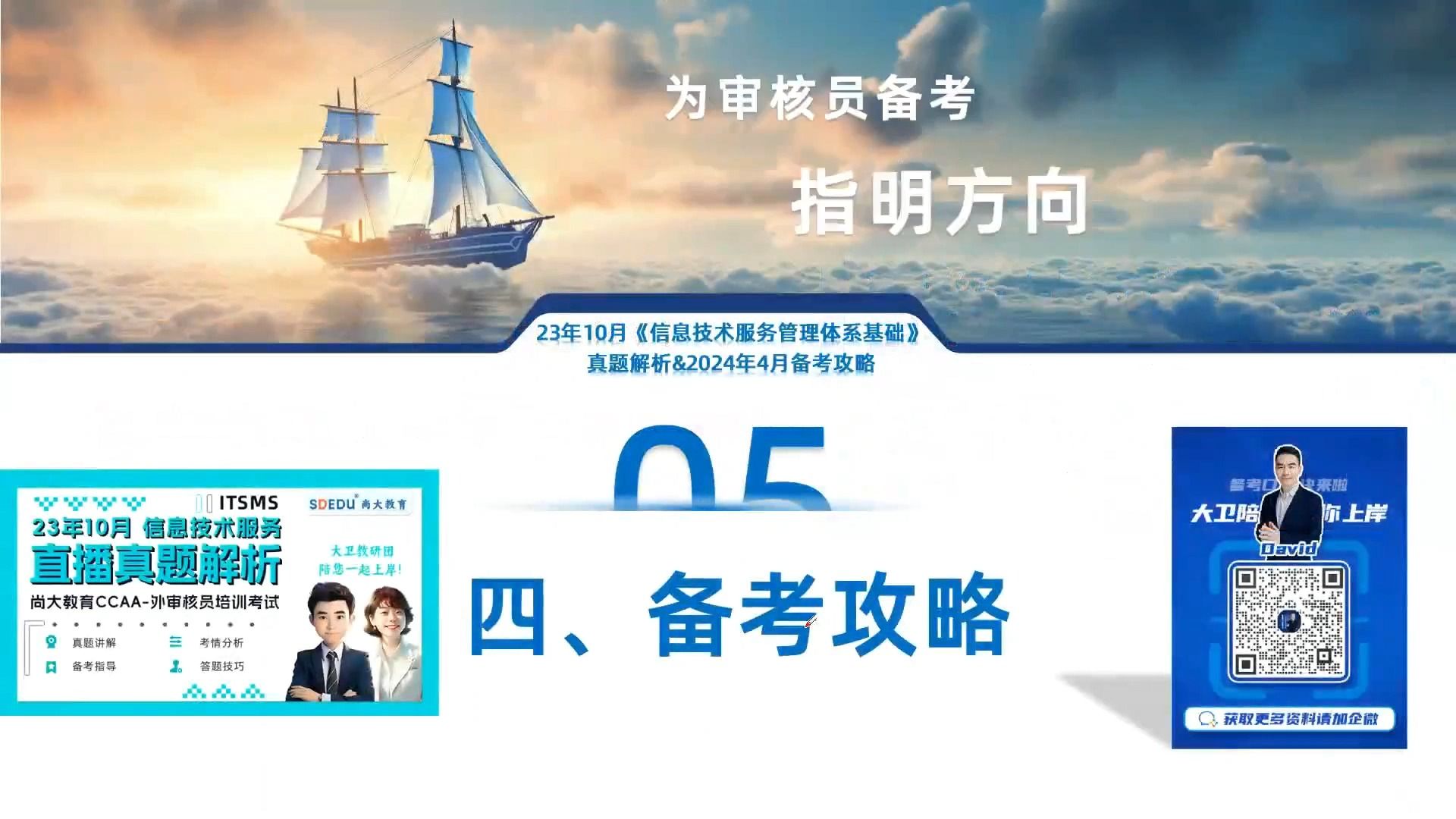【1-5】2024年ITSMS信息技术服务管理体系备考攻略