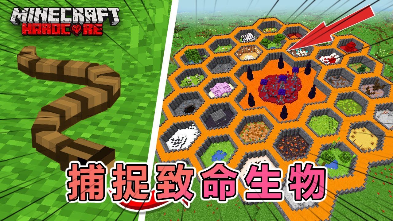 我的世界:肝帝老哥挑战捕捉所有模组致命生物,下集_哔哩哔哩bilibili_我...