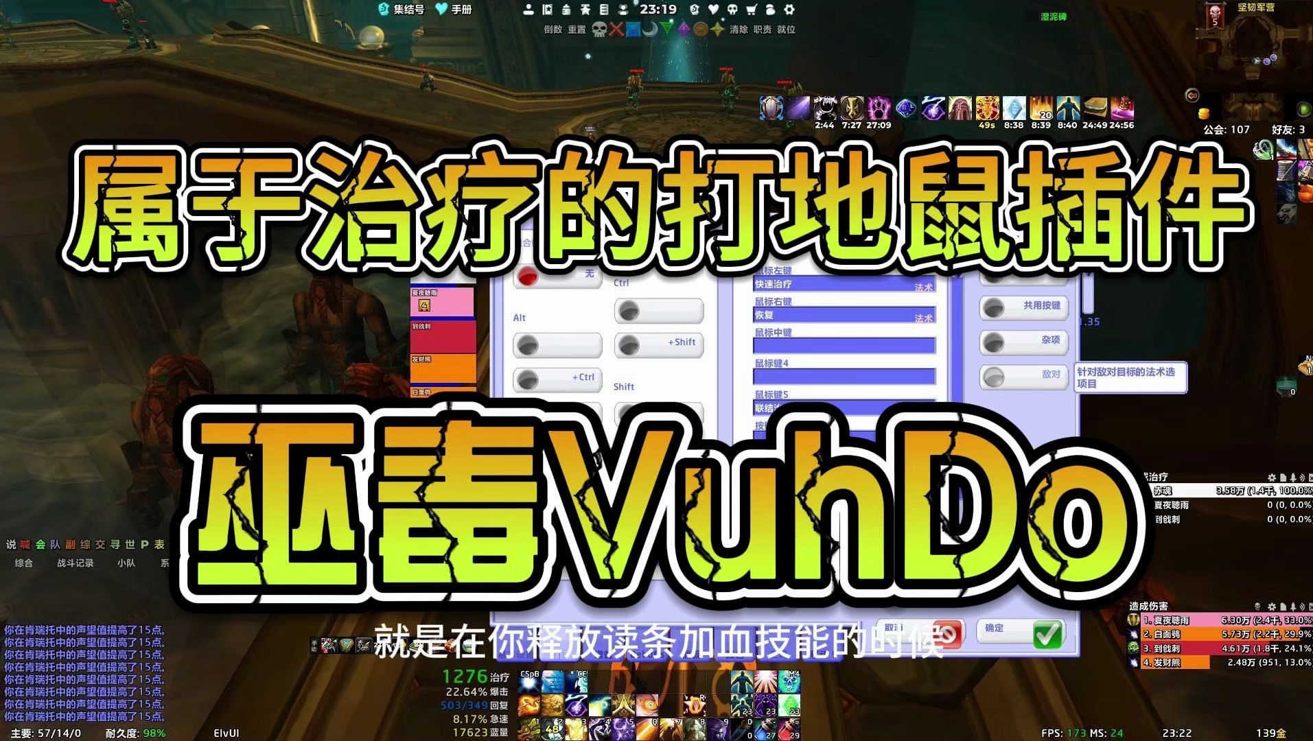 属于治疗的打地鼠插件巫毒VuhDo
