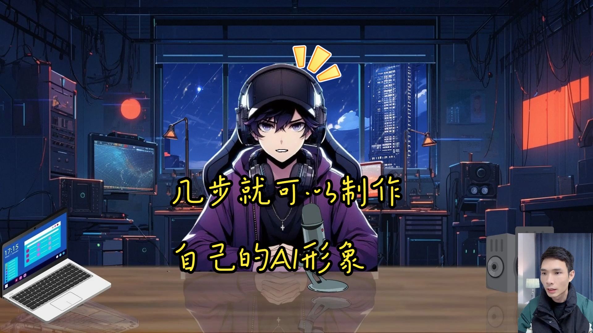 如何创建属于自己的卡通动画虚拟人物或虚拟漫画AI主播形象,AI绘画...