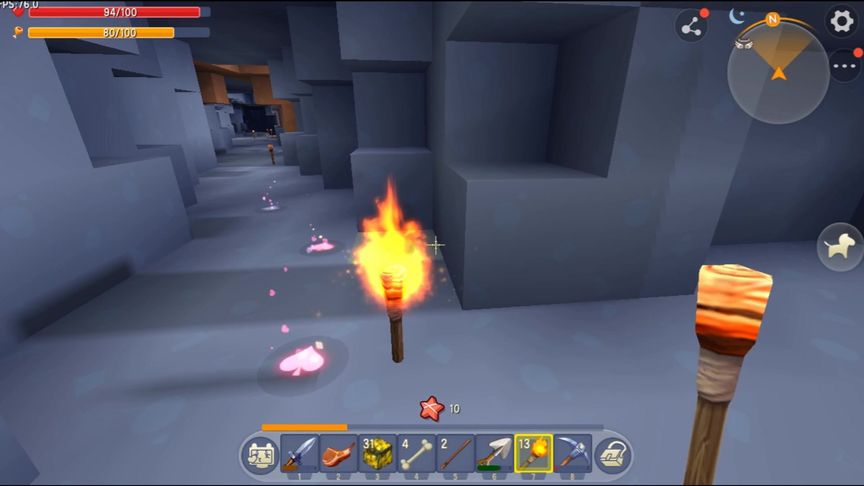 迷你世界极限生存:涓涓终于离开这个可怕的矿洞,回到地面了!