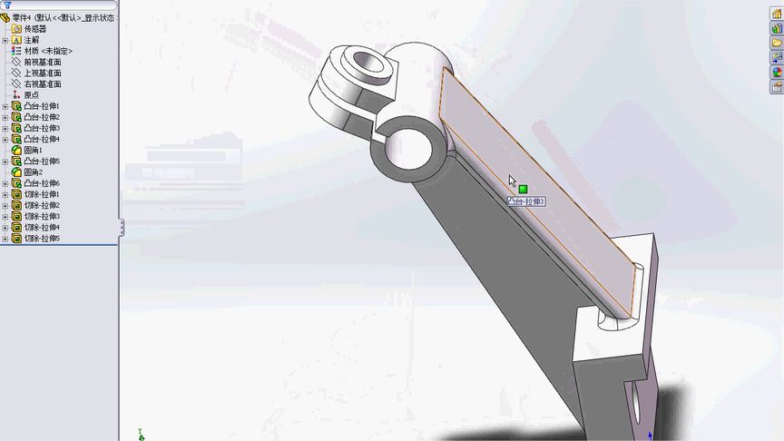 SolidWorks看三视图绘制立体图,SolidWorks零件设计,经典案例。