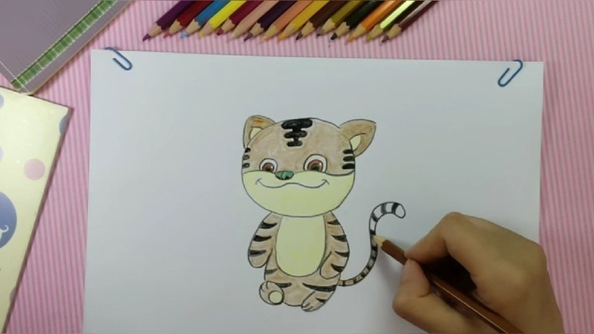 十二生肖之虎 简单好看的Q版画法 画起来这么简单