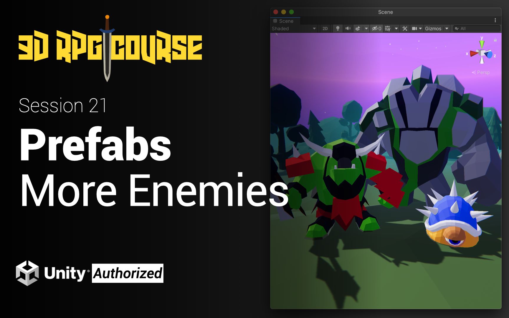 Unity2020 3DRPG游戏开发教程|Core核心功能21:More Enemies 制作...