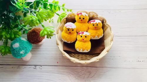 废毛线的华丽变身!自制小鸡毛绒玩具。幼儿园交作业不用愁了!