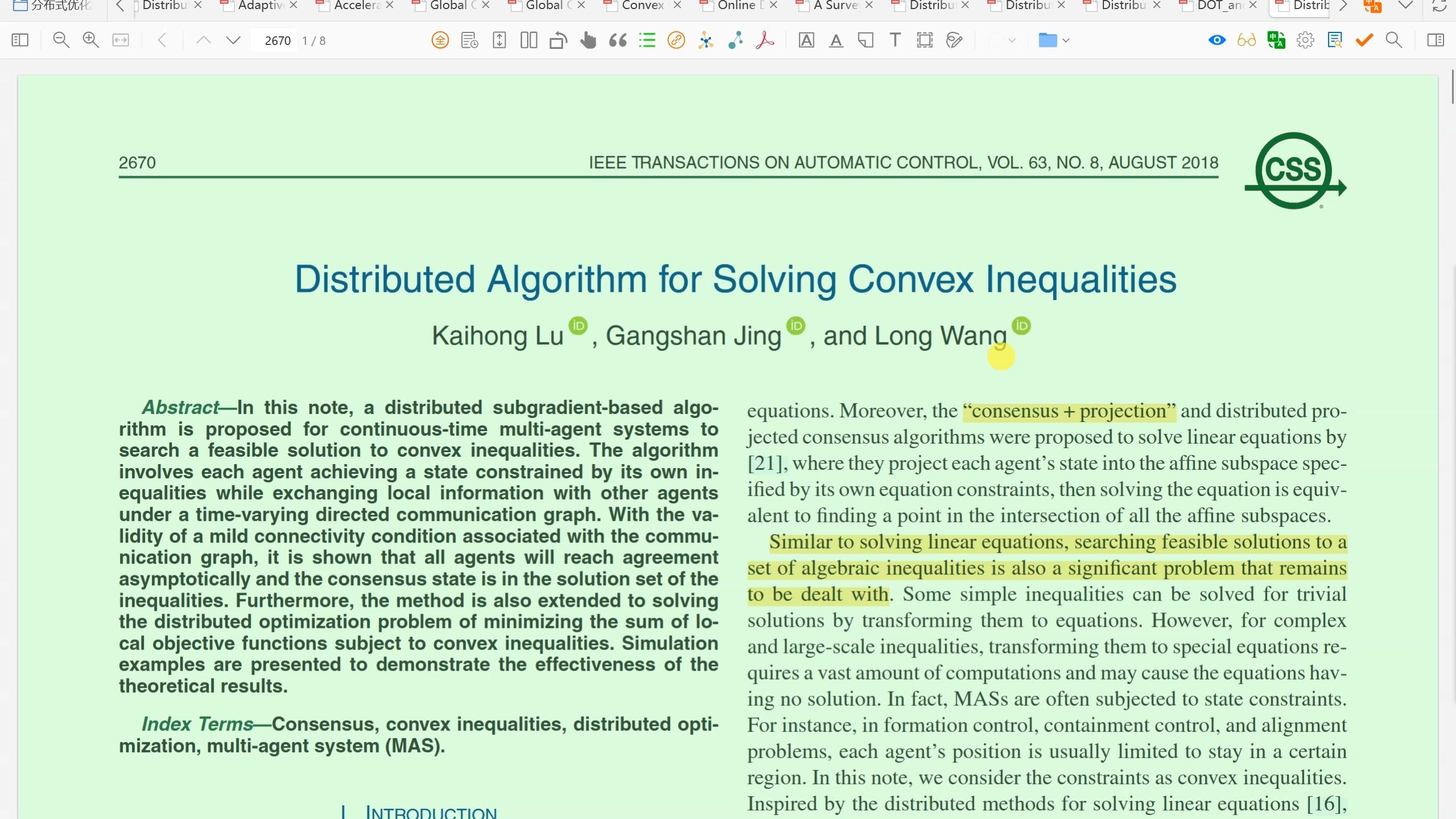 TAC:分布式算法求解凸不等式/Python科学计算与论文复现/Python科学...