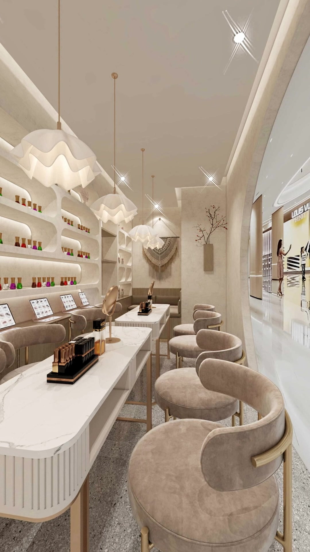 30平方侘寂风美甲店案例分享,造价2万这感觉喜欢吗?关注我们每日...