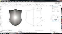 敏日一练---CDR绘制盾牌