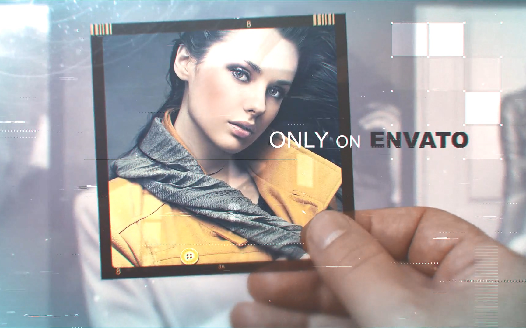 AE模板-手势放置特效的人物介绍视频幻灯片视频模板创意视频模板...