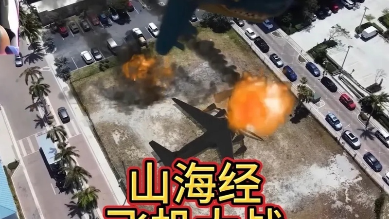 我们目睹了山海经飞机大战 我们目睹了山海经飞机大战#恐怖 #怪物