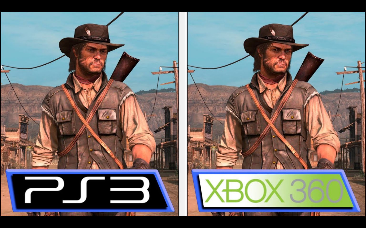 荒野大镖客1 | Xbox 360 VS PS3 | 画质与帧数详细对比 | 作者:El...