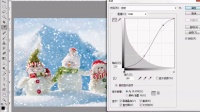 PS初级教程_使用添加杂色滤镜制作雪天效果