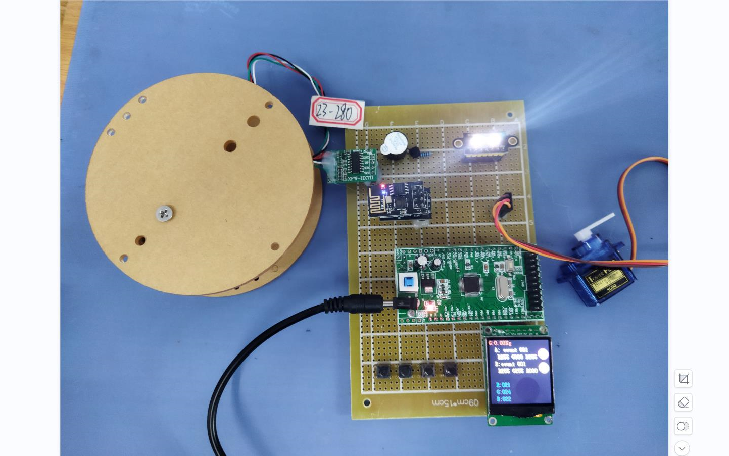 基于STM32单片机的颜色识别分析仪记忆分拣计数系统设计WiFi手机...