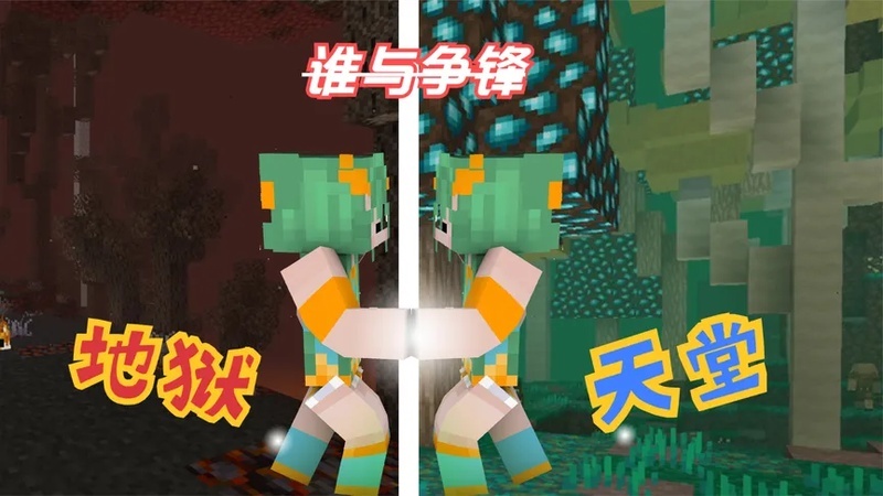 你从未见过的两种极端地形!你更喜欢哪一个呢我的世界