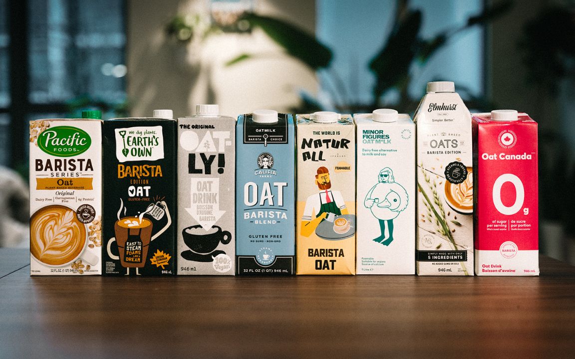 咖啡师燕麦奶的深度测评,我们一口气买了市场上能买到的8款Oat Milk