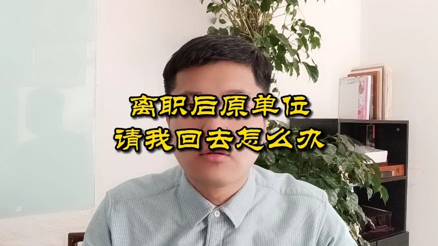 离职后原单位请我回去怎么办,这五条符合两条以上才能回去