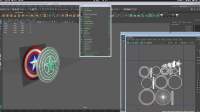 MAYA2018美国队长盾牌建模渲染