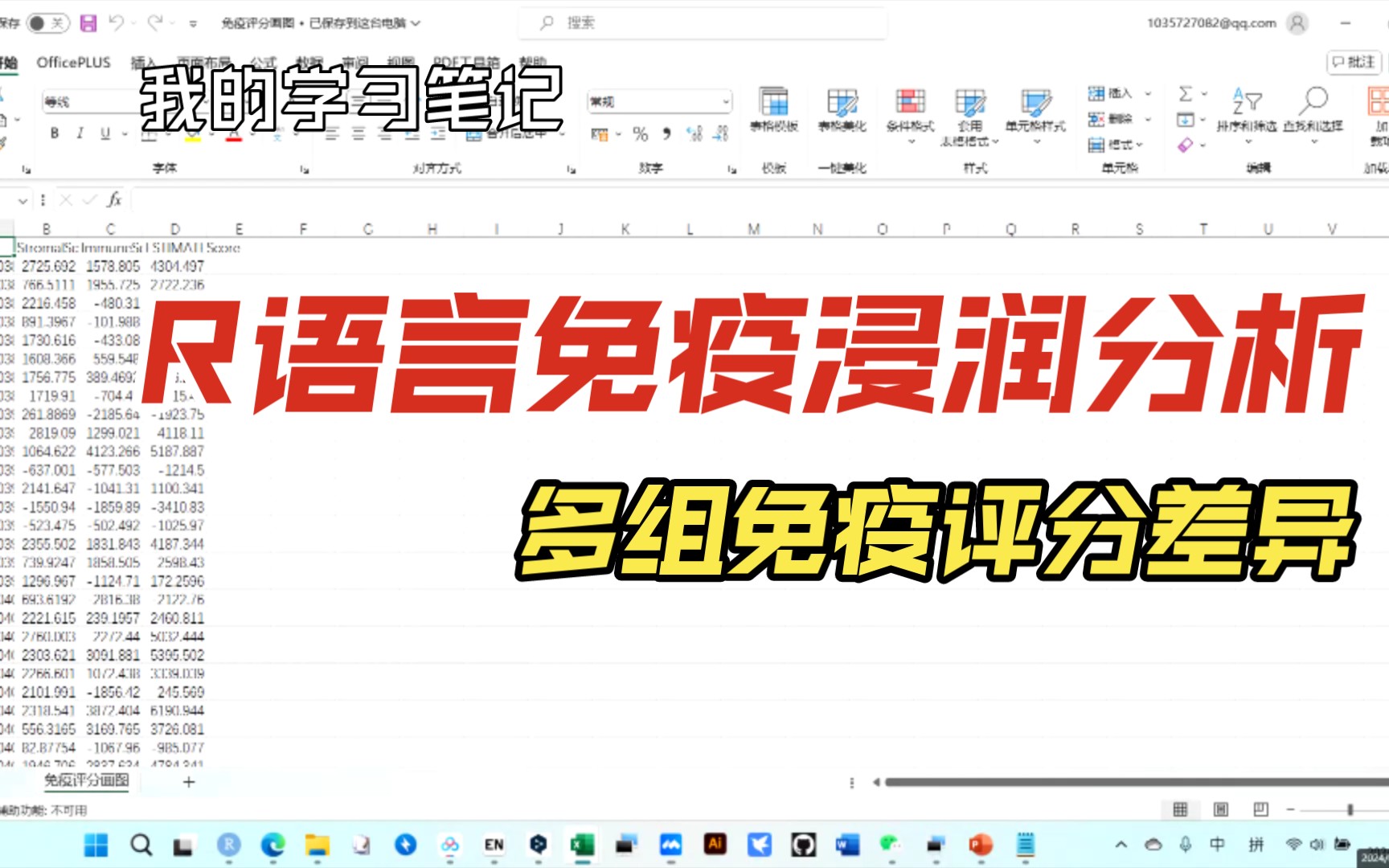R语言免疫浸润分析4 多组样本免疫评分差异评估