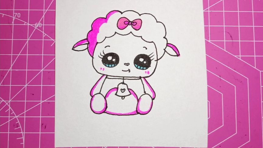 简笔画:大眼睛的可爱小羊,谁不喜欢呢?