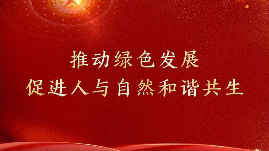 推动绿色发展,促进人与自然和谐共生