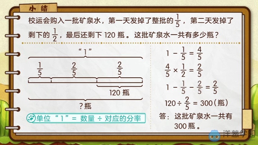条件较复杂的求单位‘1’问题